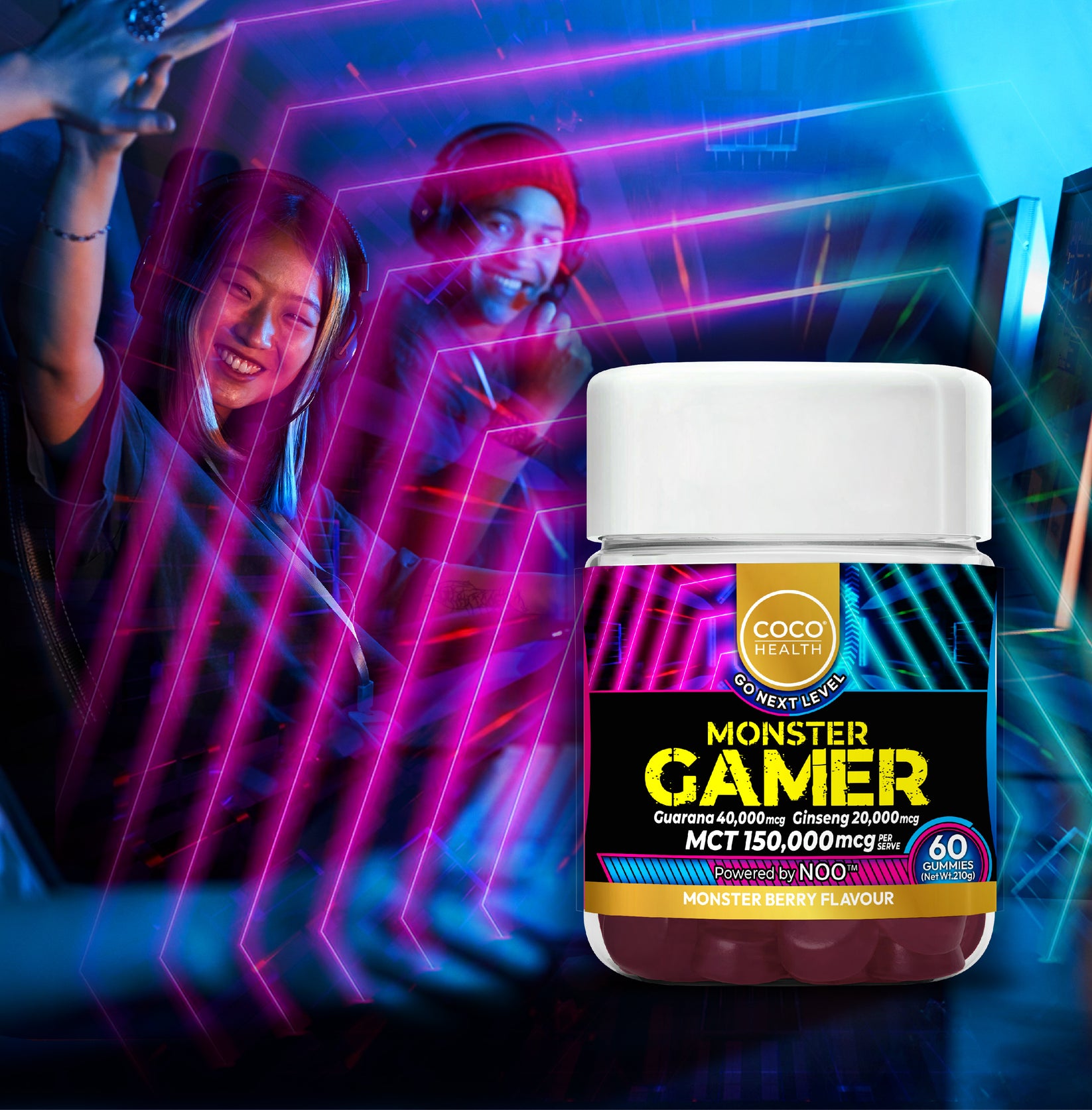 Monster Gamer Gummies 60pk – Coco Health